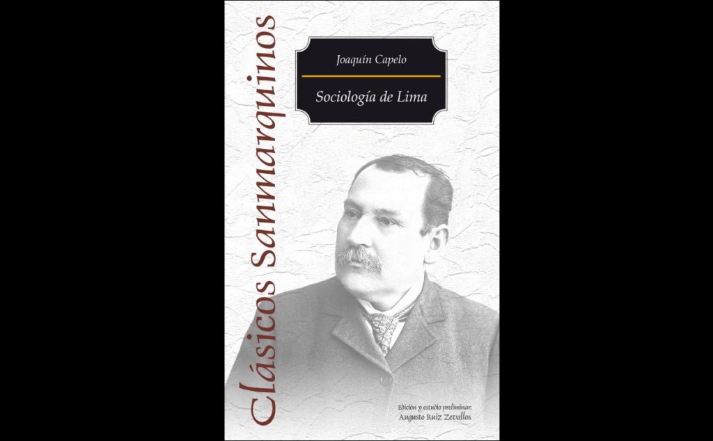 Publican nueva edición especial de «Sociología de Lima» de Joaquín ...